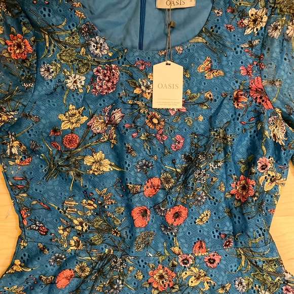 ASOS | Dresses | Oasis Azelia Printed Lace Dress | Poshmark